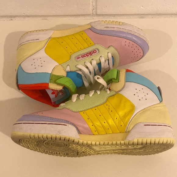 adidas | Shoes | Adidas Vintage Womens Color Block Hightop Sneakers ...